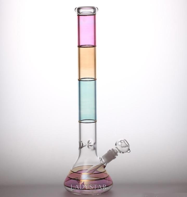 Fearless – Pink, Black, & White Glass Bong – Pretty Pipe Shop