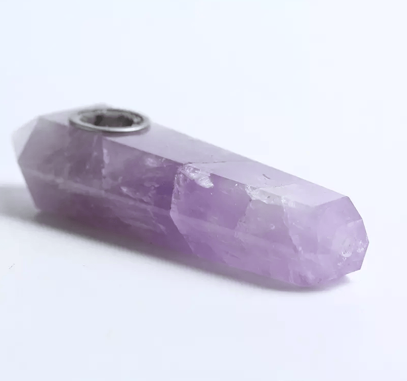 Natural Amethyst Pipe – Pretty Pipe Shop